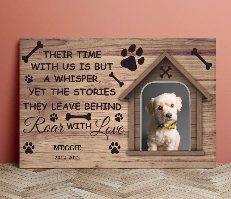 Treasure Their Memory with Personalized Dog Canvas Art – Paws and Memories